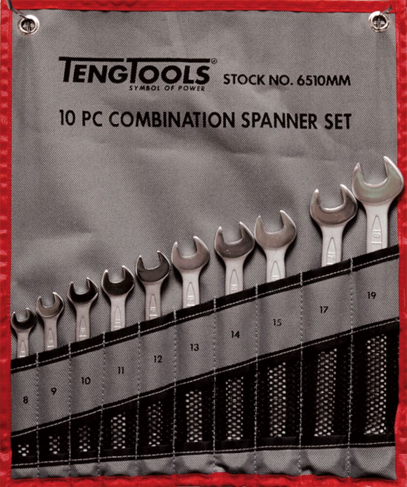 Teng Tools 6510MM Metric Combination 10 Piece Spanner Set