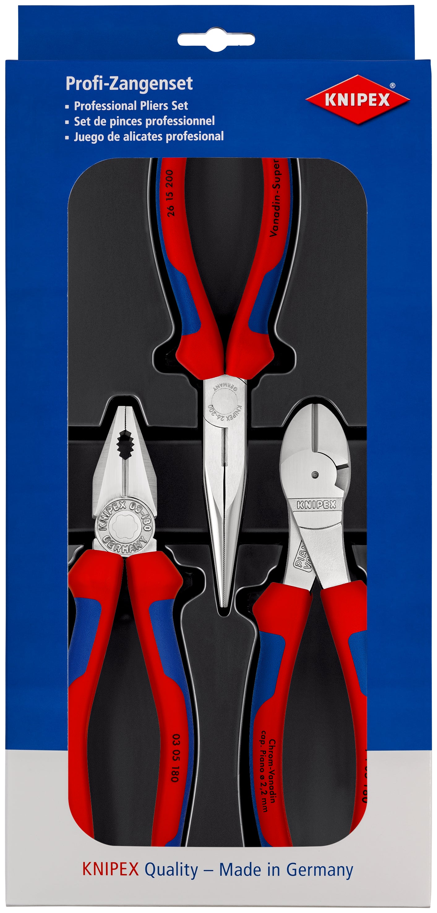 KNIPEX 00 20 11 V01 Assembly Set (self-service card/blister)