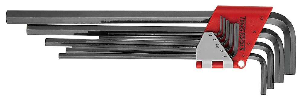 Teng Tools 1479MMRL Hex Key Set Long MM 7 Pieces 1.5 to 10mm