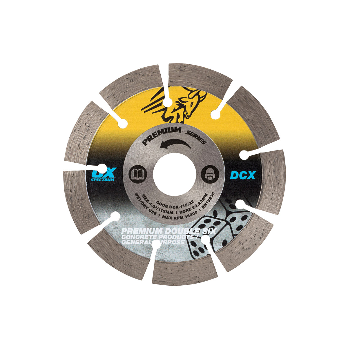 OX Tools OX-DCX115/22 Spectrum Plus Double Six Diamond Blade - GP - 11