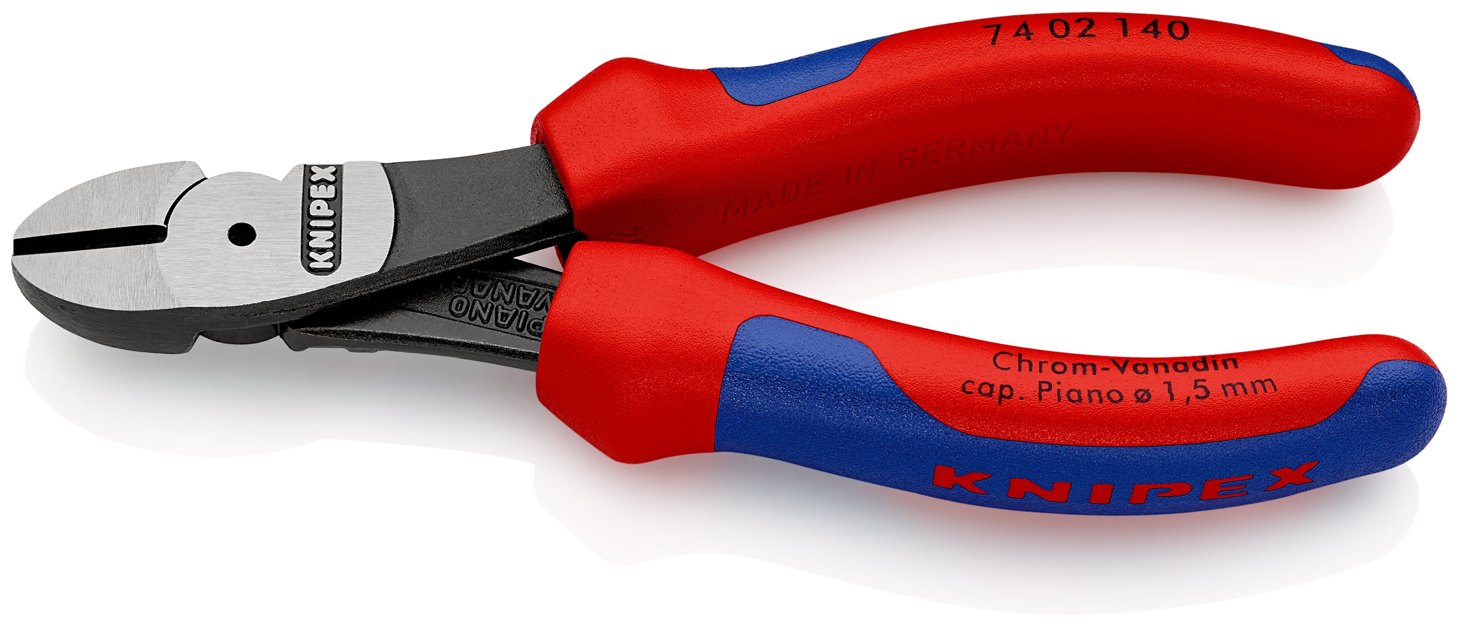 KNIPEX 74 02 140 High Leverage Diagonal Cutter with multi-component gr