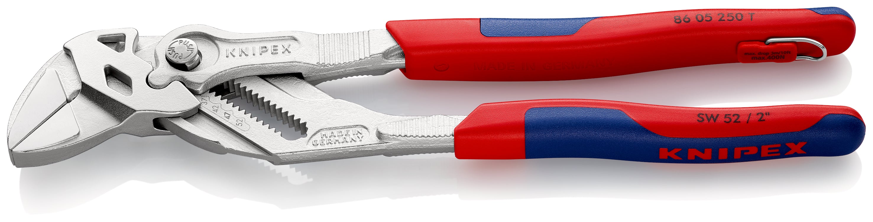 KNIPEX 86 05 250 T Pliers Wrench pliers and a wrench in a single tool
