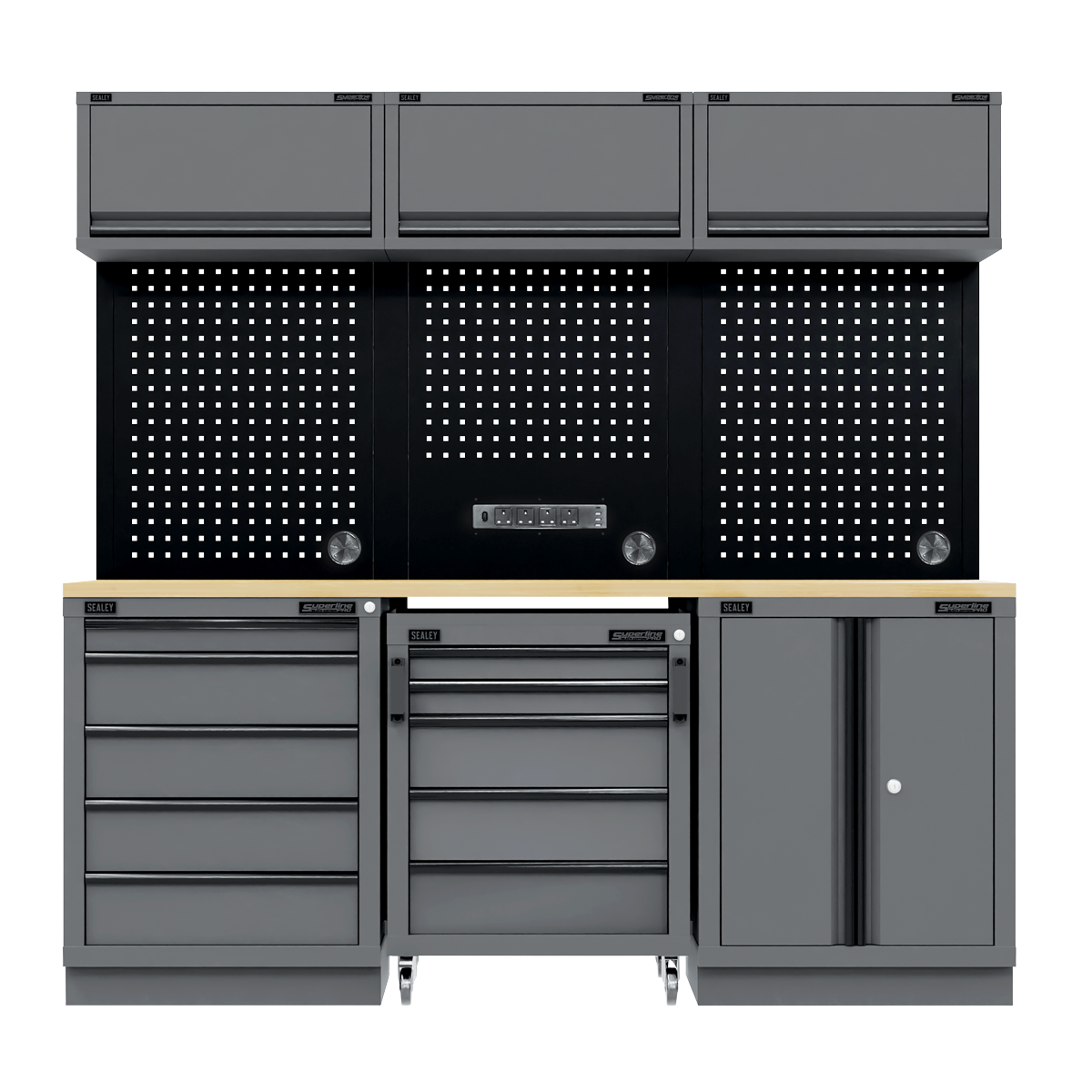 Sealey APMSBESTACK03W Superline PRO® Black Edition Storage System with
