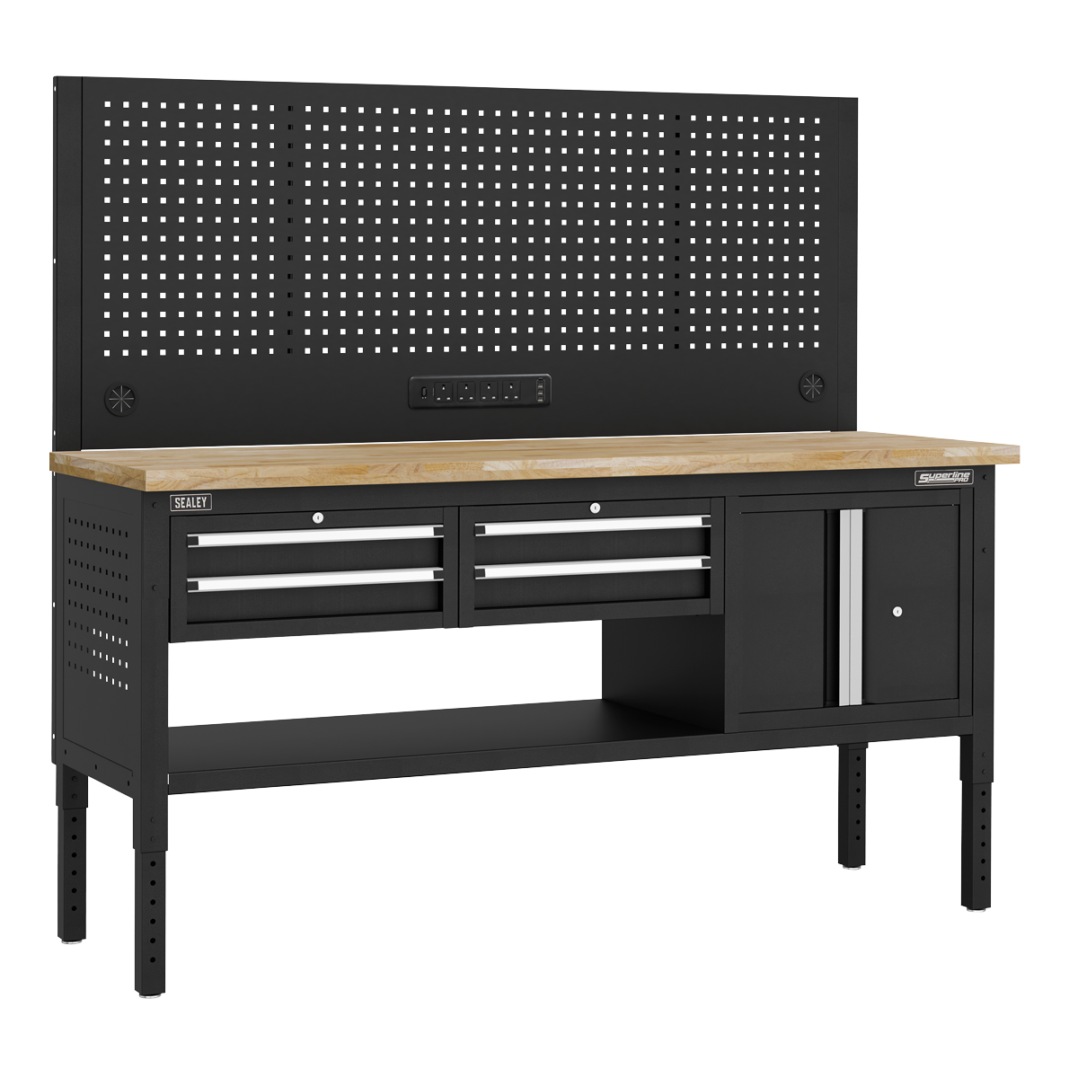 Sealey APMWB72COMBO1W Superline PRO® Modular Workbench with 4 Drawers