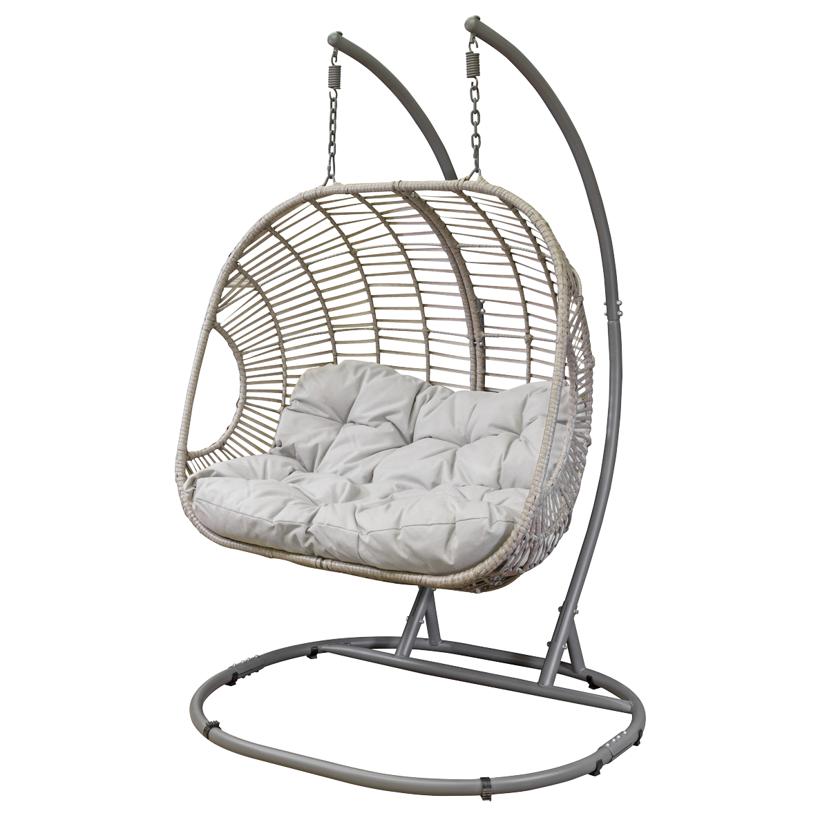 Sealey DG61 Dellonda Double Swinging Egg Chair with Cushion