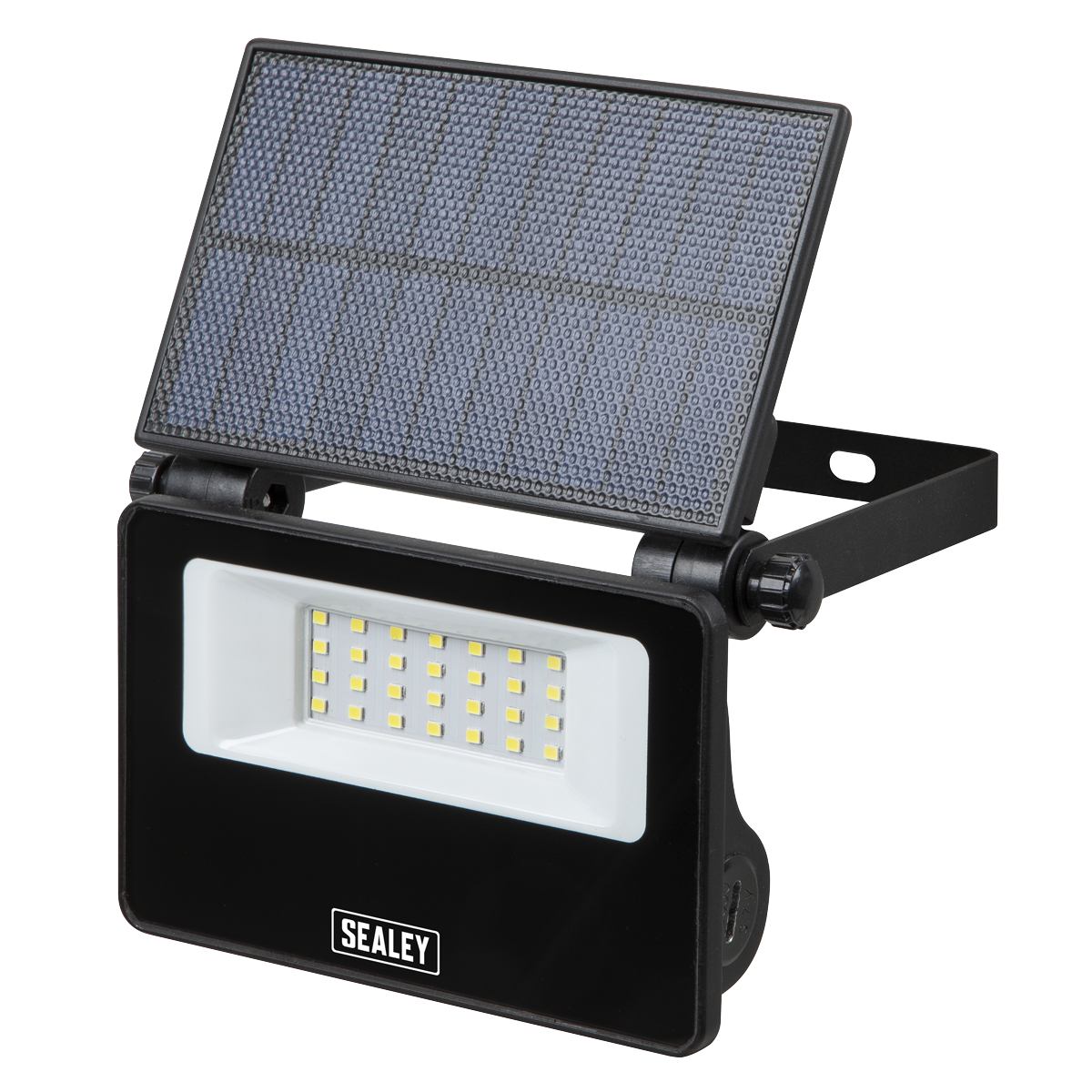 Sealey LED20S Extra-Slim Solar Floodlight with Wall Bracket 20W SMD LE