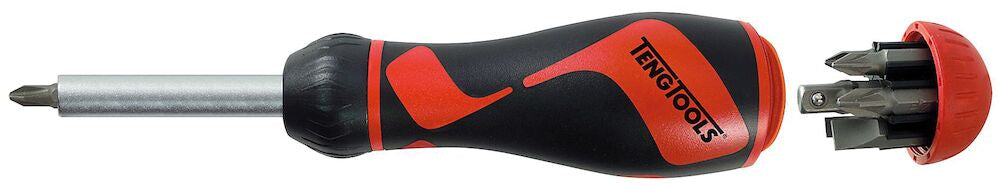 Teng Tools MDR908 1/4" Ratcheting Bits Driver Set