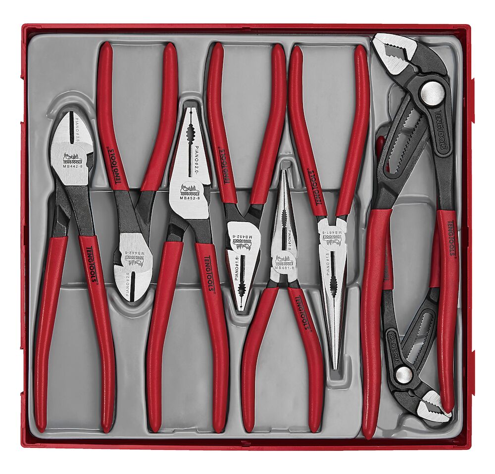 Teng Tools TTD441Q Plier Set Vinyl Grip Q TT2 8 Pieces