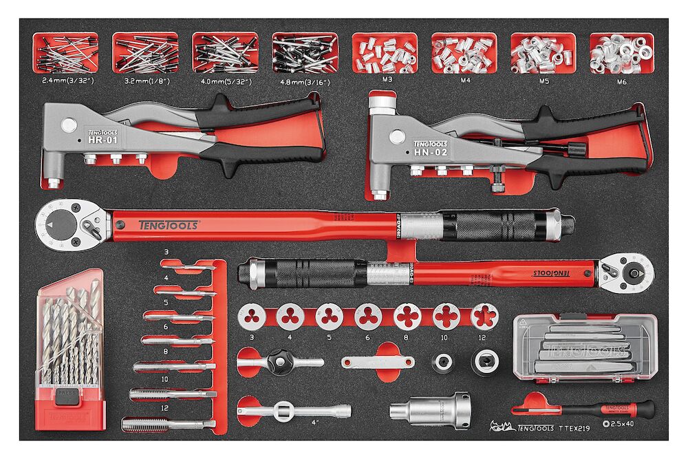 Teng Tools TTEX219 General service tool set 219 pieces
