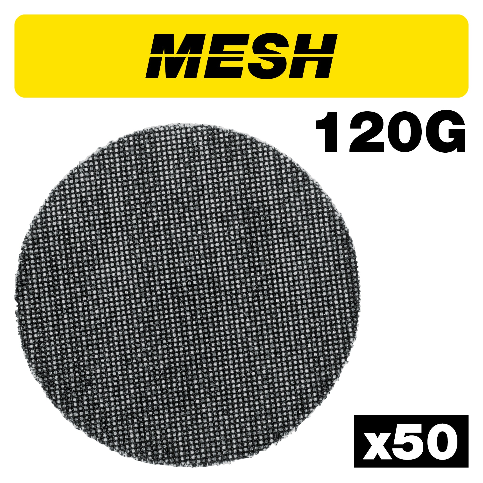 Trend Tools AB/150/120M/B Mesh Random Orbital Sanding Disc 50Pc 150Mm