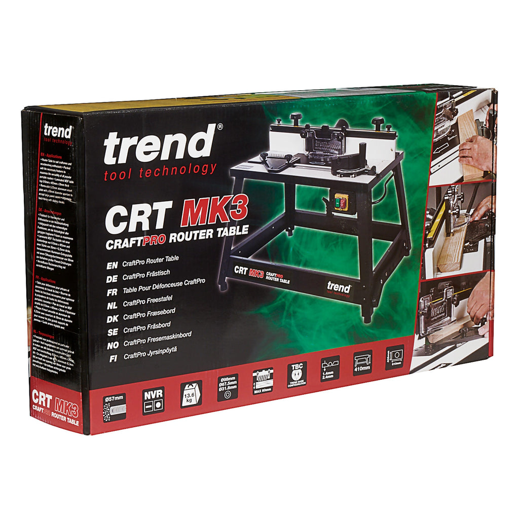 Trend Tools CRT/MK3L Portable Benchtop Router Table 110V 16A Uk & Irel