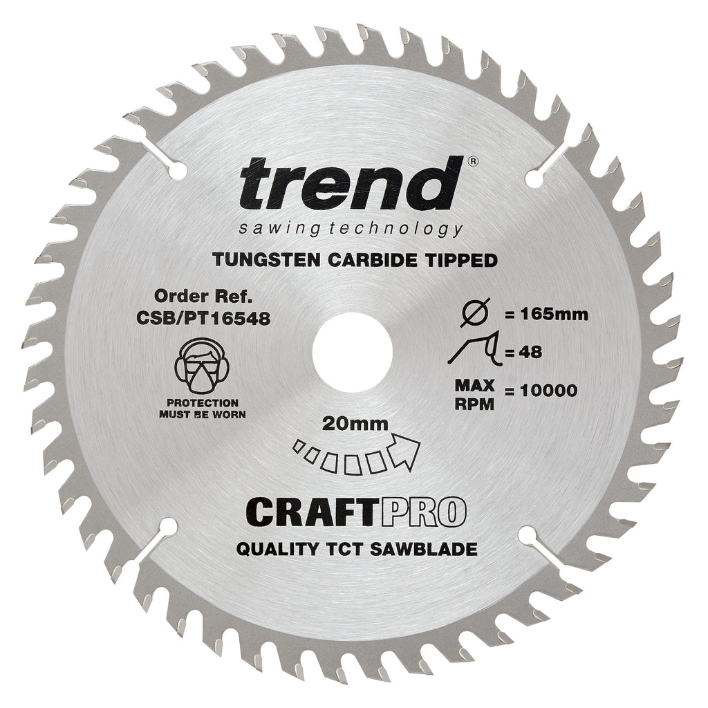 Trend Tools CSB/PT16548 Trend Laminate/Hpl Circular Saw Blade 165Mm X