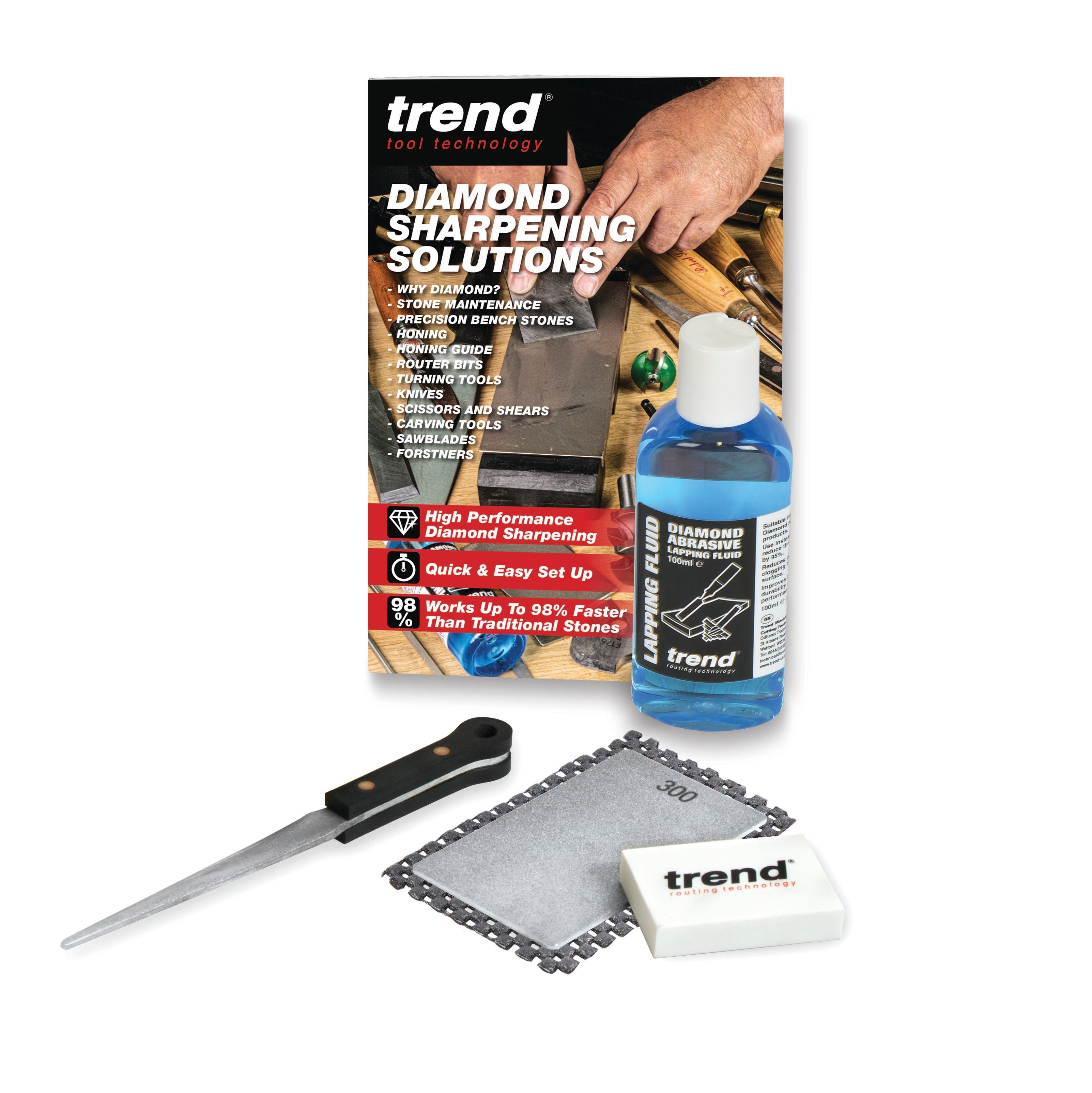 Trend Tools DWS/KIT/C Diamond Complete Sharpeners Kit - Uk & Ireland O