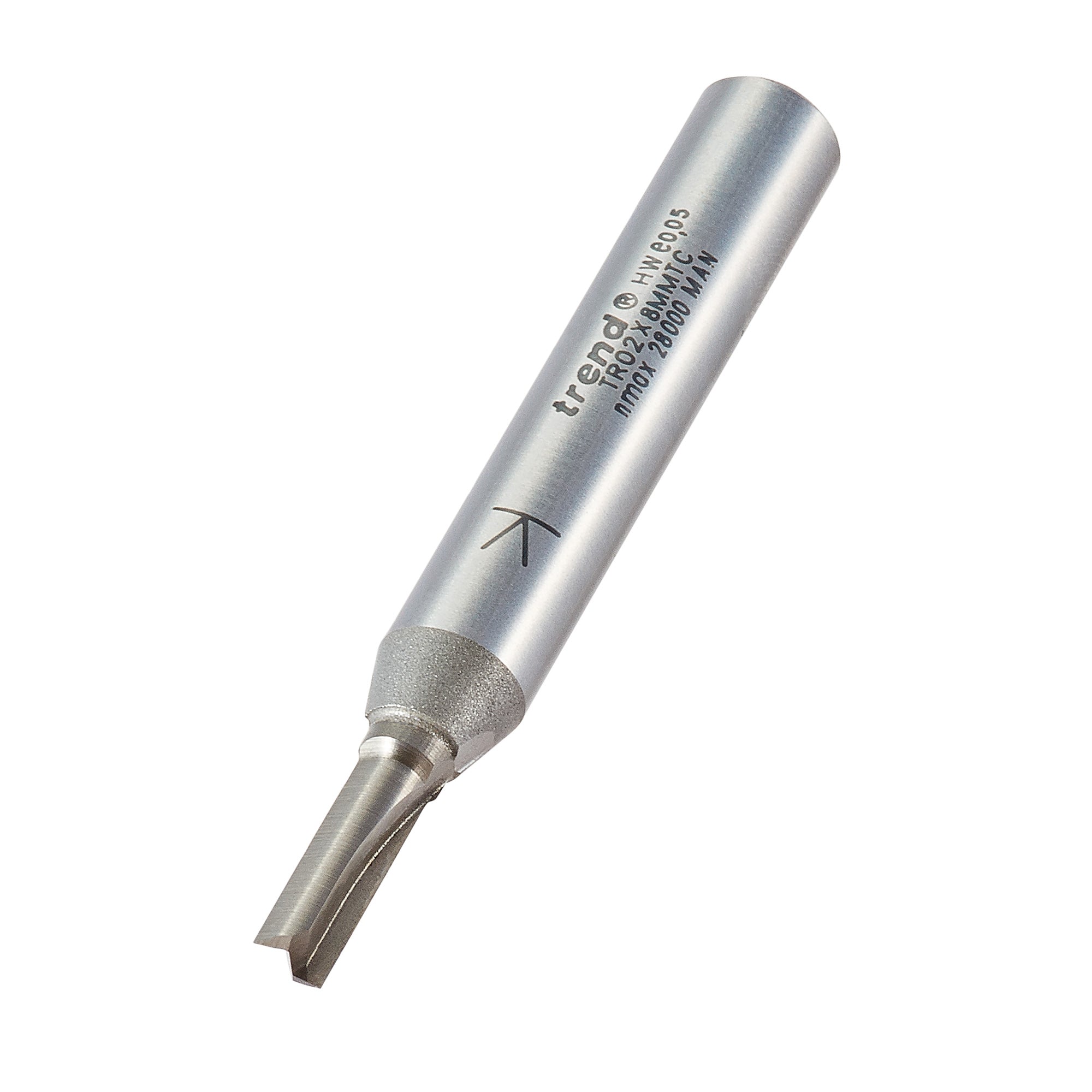 Trend Tools TR02X8MMTC Two Flute Cutter 4Mm Diameter