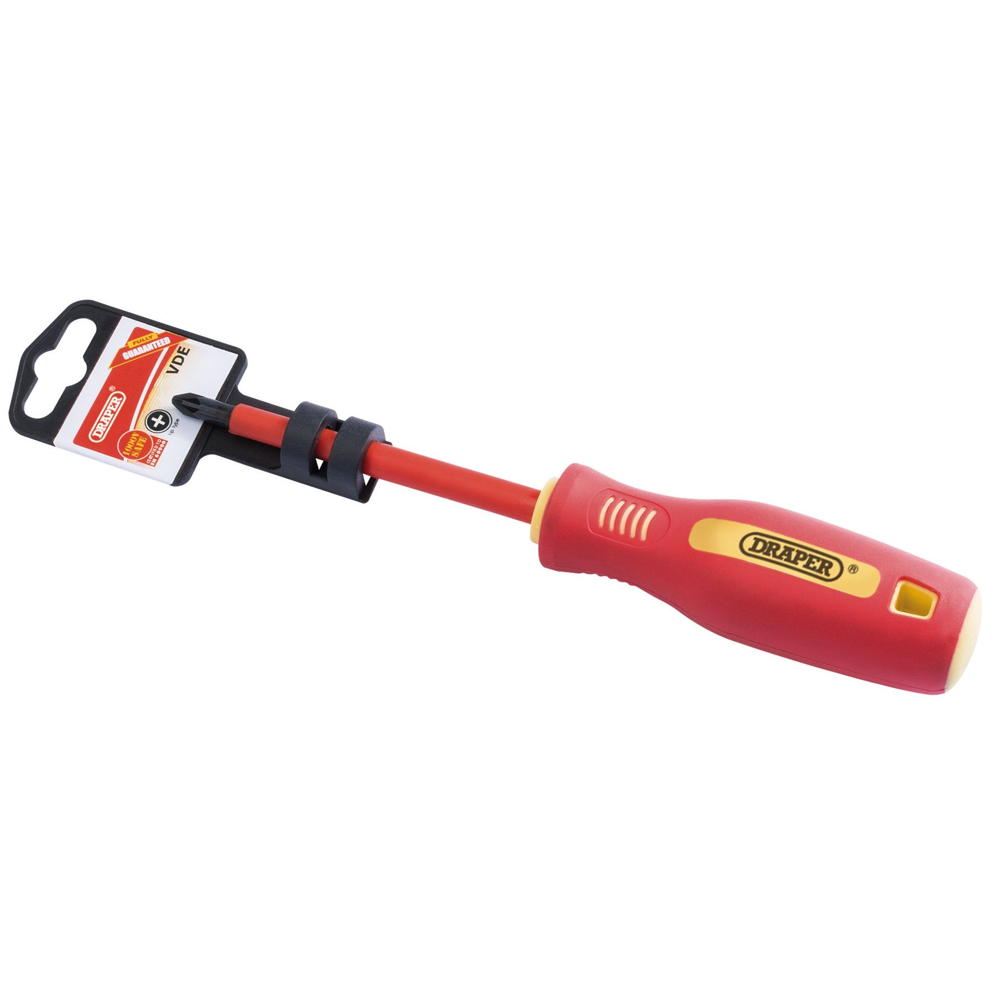 Draper 46529 Fully Insulated Soft Grip Cross Slot Screwdriver, No.2 x
